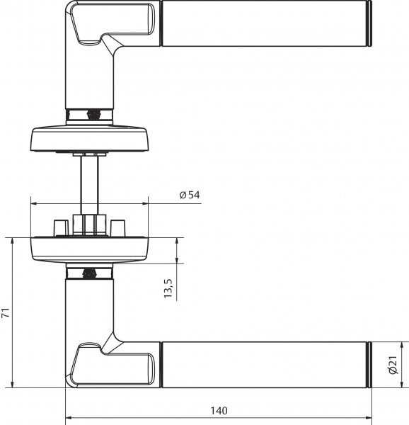 Handle ohne Code - passend zu Code Handle Door